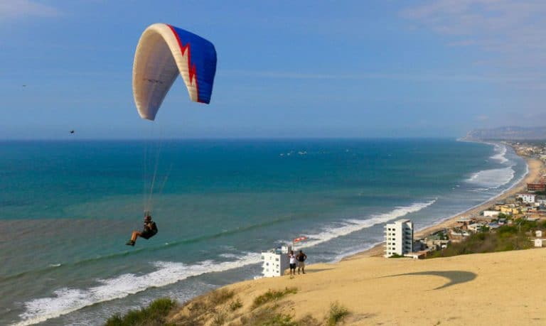 Playas para realizar parapente en la costa ecuatoriana (2026)